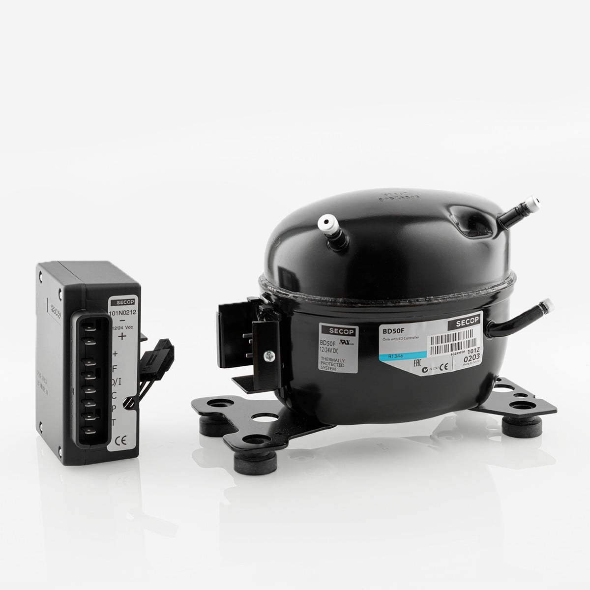 BD50F ΚΟΜΠΡΕΣΣΕΡ A/C DANFOSS BD50F R134A, 12/24V DC 100-240V 195B067 SECOP (Danfoss) BD50F (12 ...